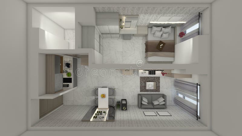 Foor Plan Interior Design Stock Illustrations – 2 Foor Plan Interior ...