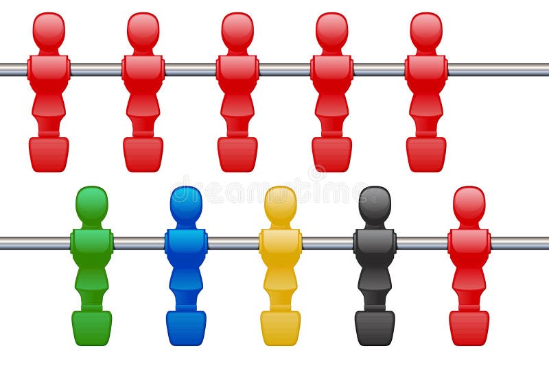 Foosball stock vector. Illustration of goal, field, game - 28281648