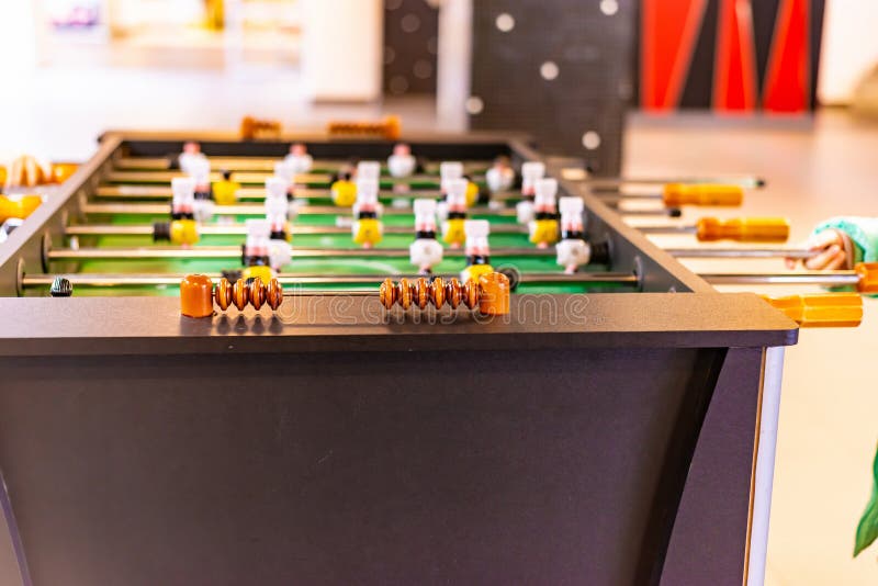 Foosball Close-up in the Game Room Stock Photo - Image of people ...