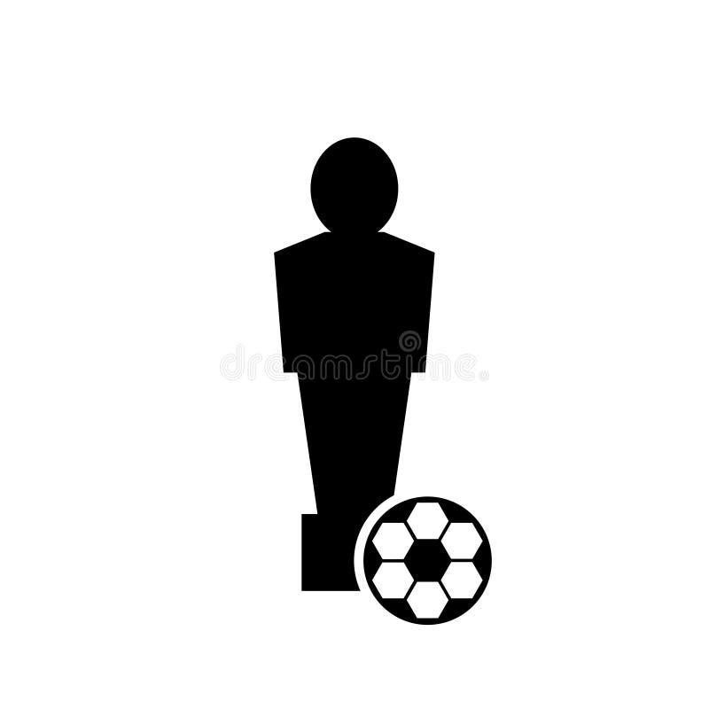 Foosball Icon, Vector Illustration Stock Vector - Illustration of sport ...