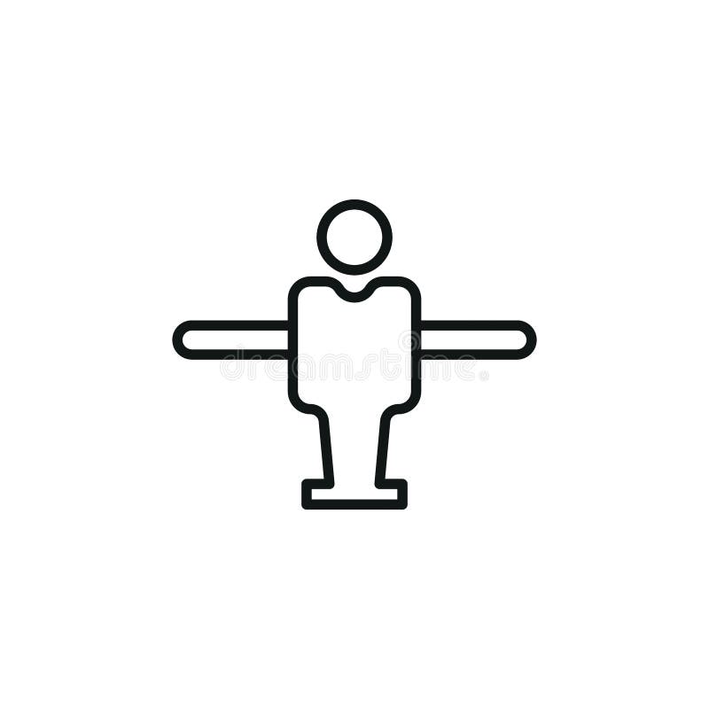 Foosball Icon Vector Set on White Background Stock Vector ...