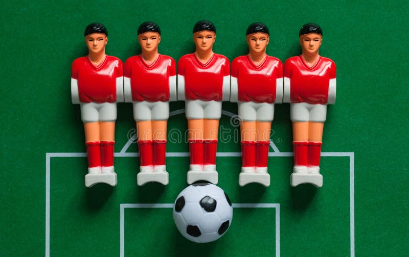 Foosball stock image. Image of face, color, match, miniature - 61023105