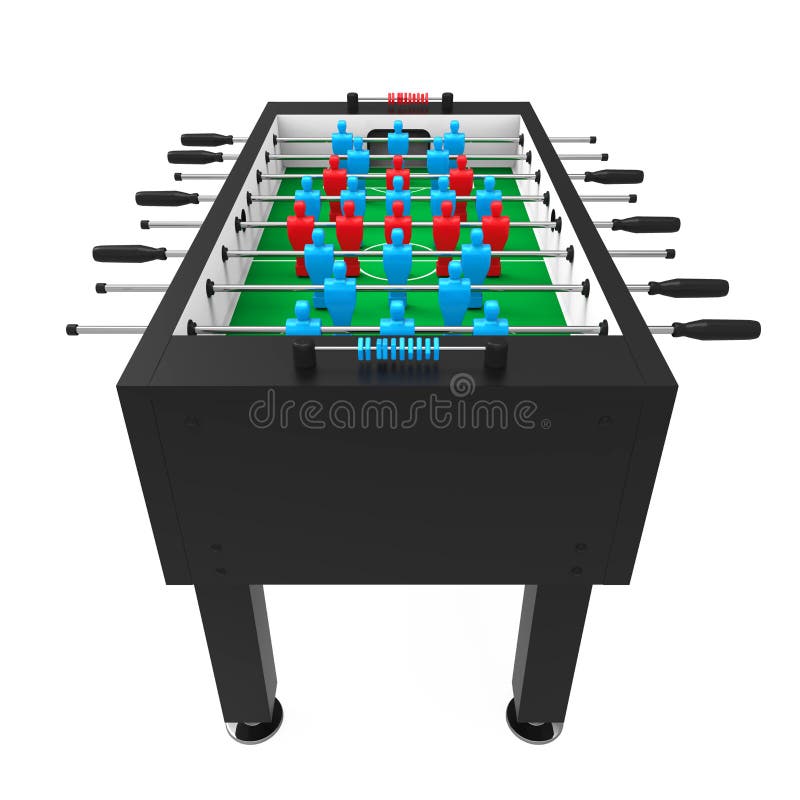 Foosball Soccer Table Game Isolated Stock Illustration - Illustration ...