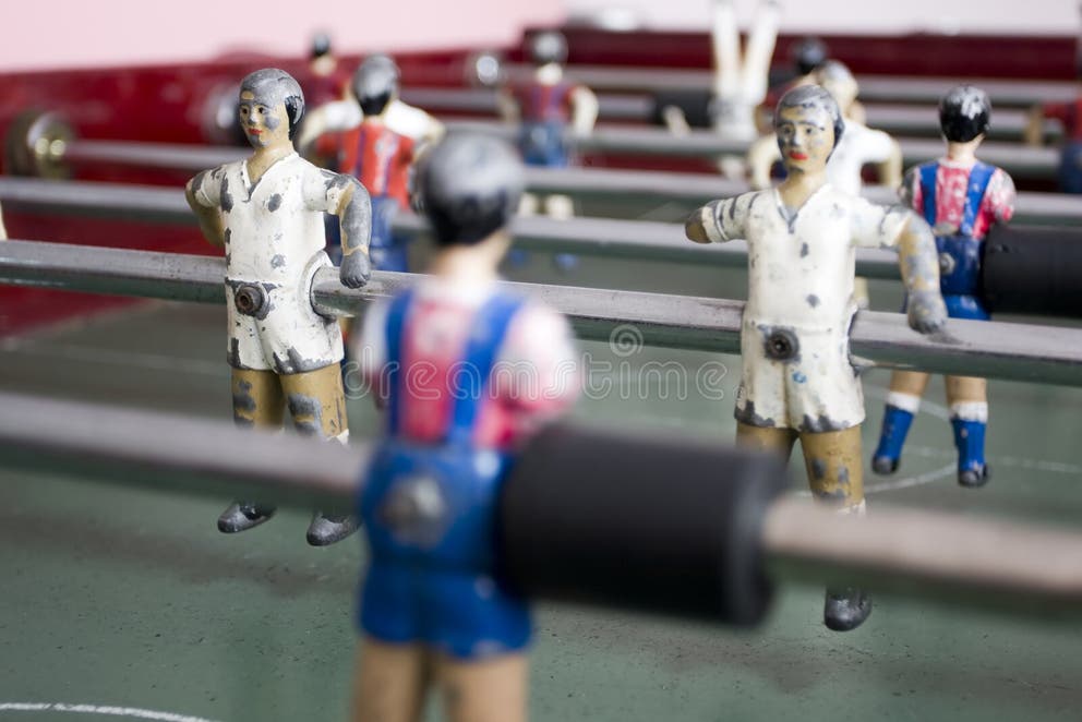 Foosball table stock image. Image of defense, fixtures - 7497271