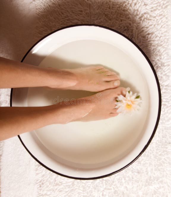 Foot bath stock image. Image of health, hydrate, happiness - 1729331