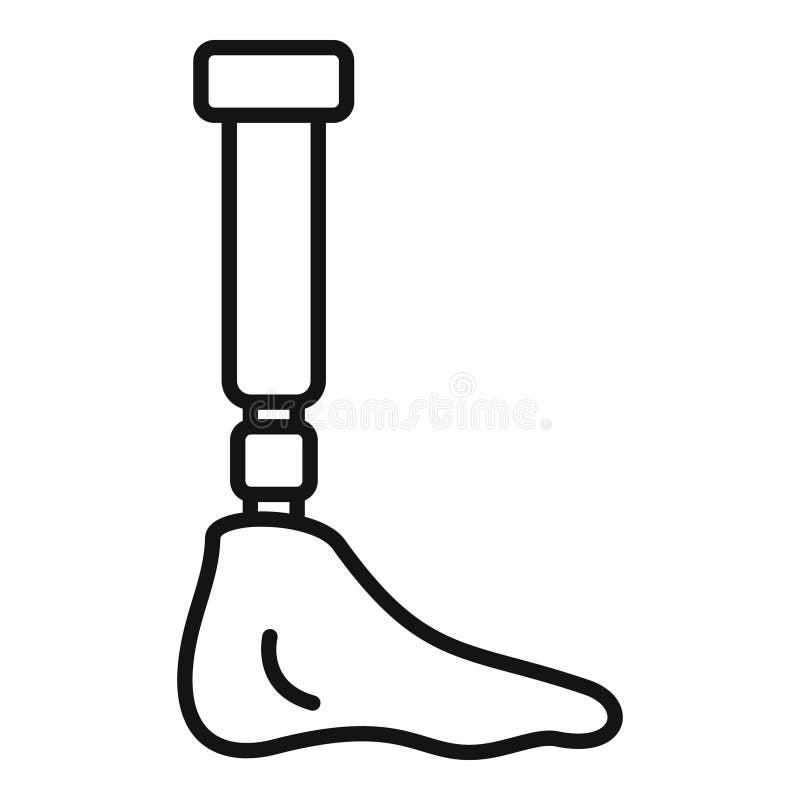 Foot Bioprinting Icon Outline Vector. Science Transplant Stock Vector ...