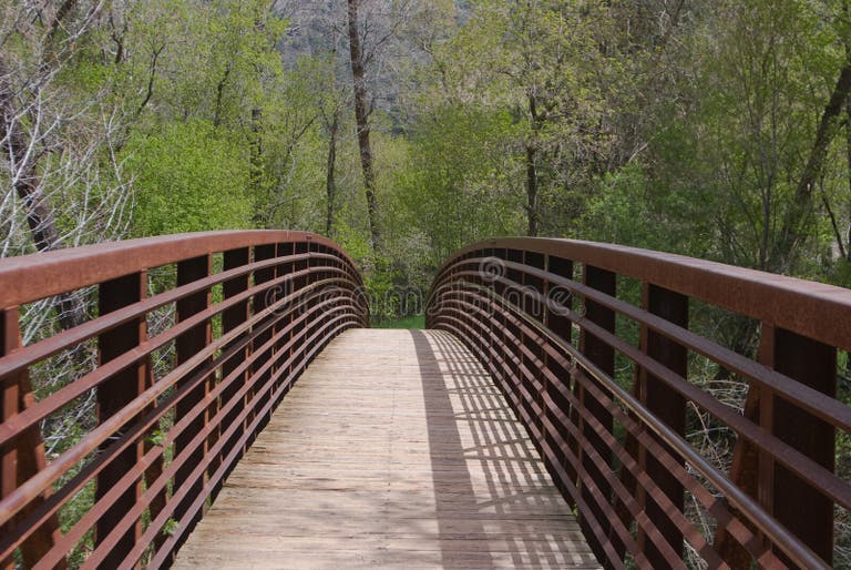 Foot Bridge stock photo. Image of fork, crossing, dirt - 3300738