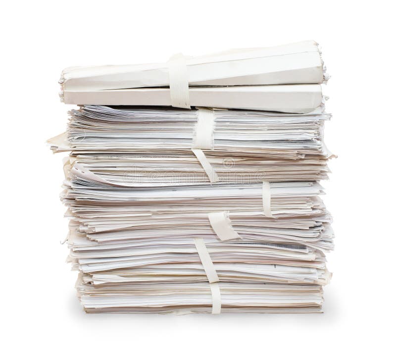 Stack of papers stock photo. Image of white, paperwork - 1787008