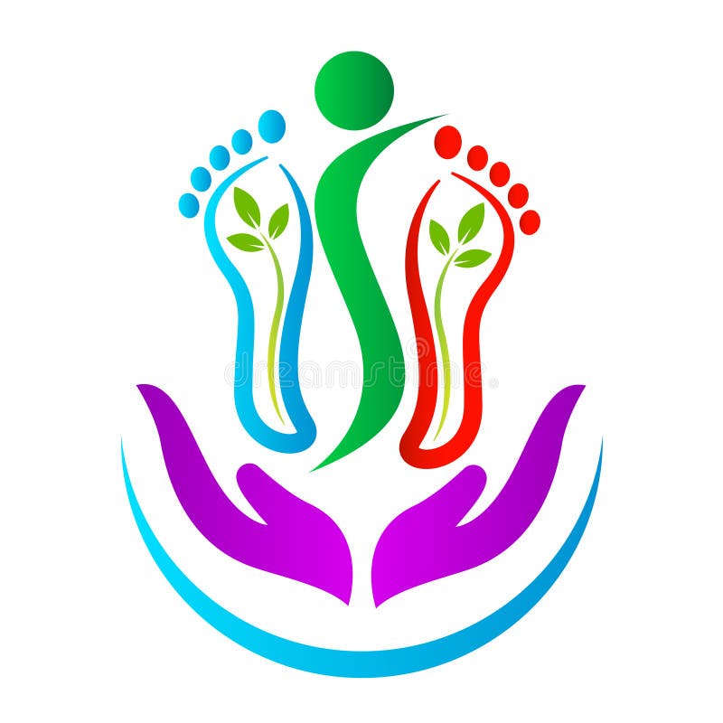 Foot print care stock vector. Illustration of beauty - 31305377