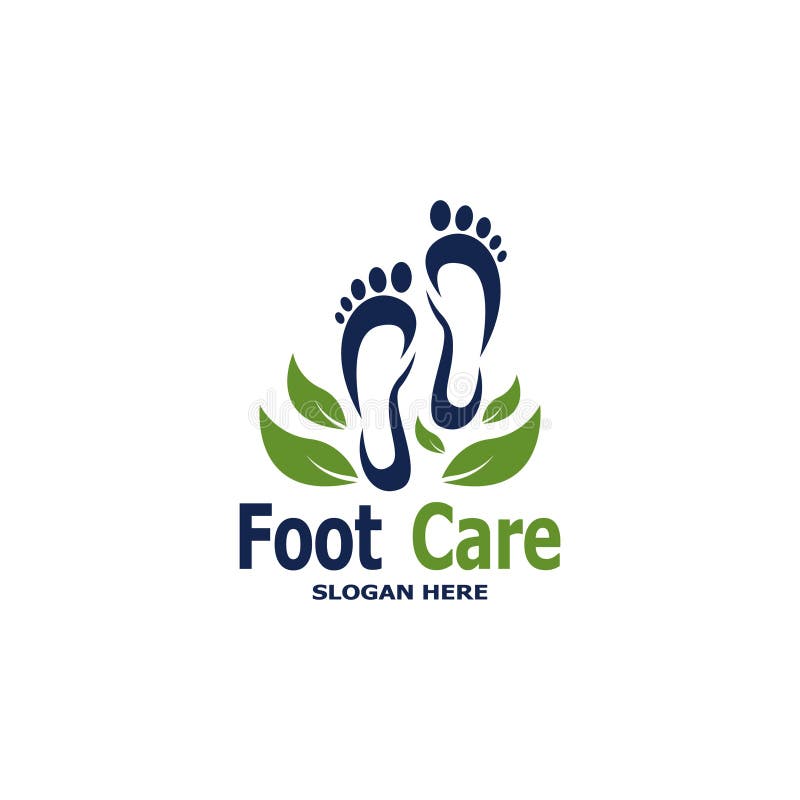 Foot Care Health Logo Vector Illustration Stock Vector - Illustration ...