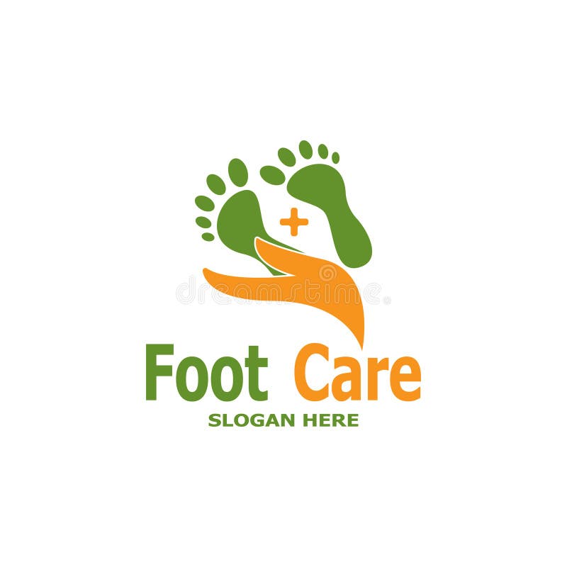 Foot Care Health Logo Vector Illustration Stock Illustration ...