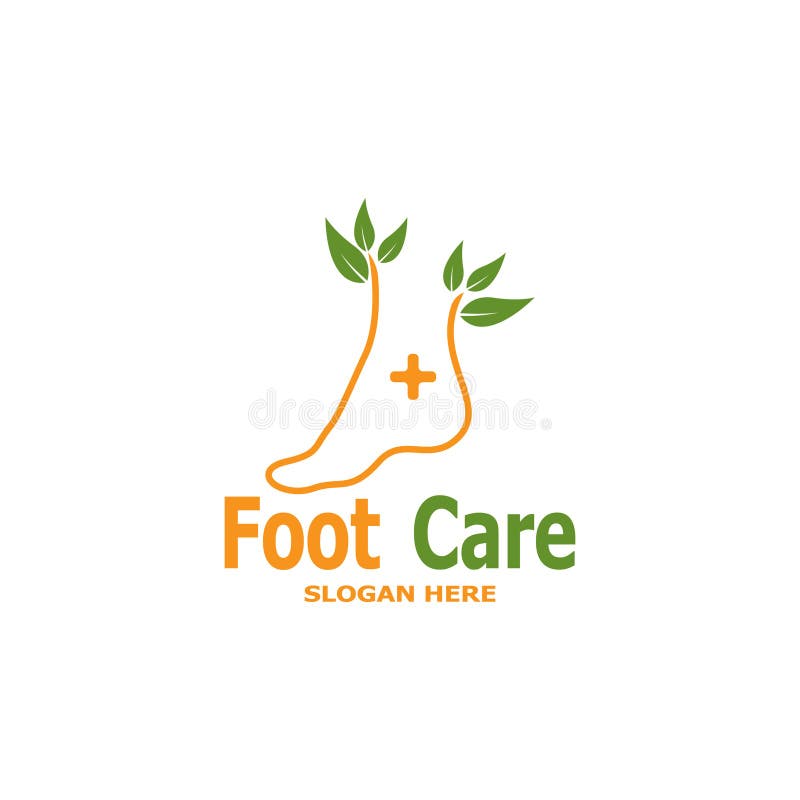 Foot Care Health Logo Vector Illustration Stock Illustration ...