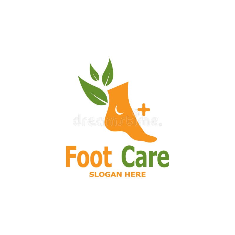 Foot Care Health Logo Vector Illustration Stock Illustration ...