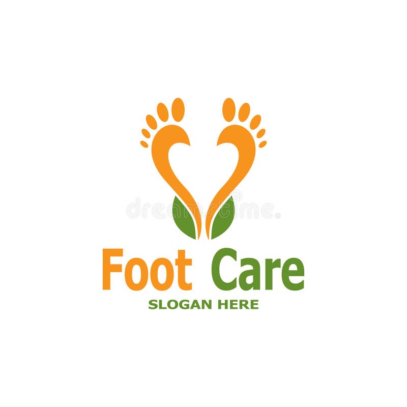 Foot Care Health Logo Vector Illustration Stock Illustration ...