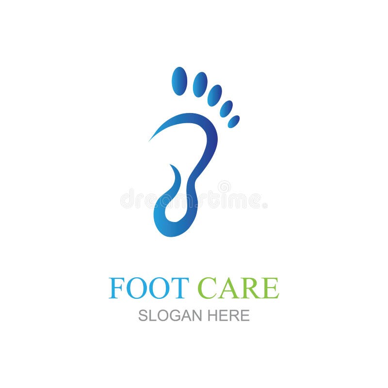 Foot Care Logo Design Concept Vector, Iconic Foot Logo Design Template ...