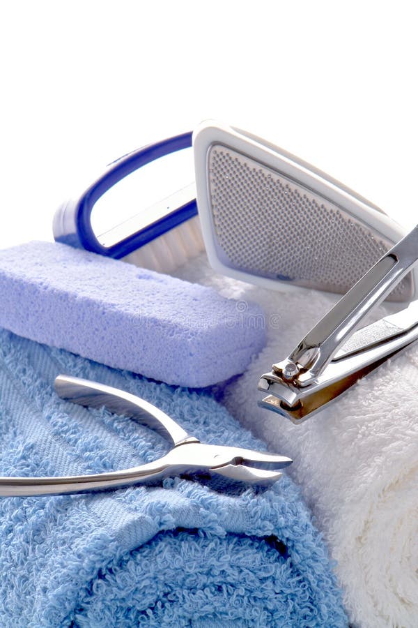 Foot Care and Maintenance Toiletry Accessories Stock Photo - Image of ...