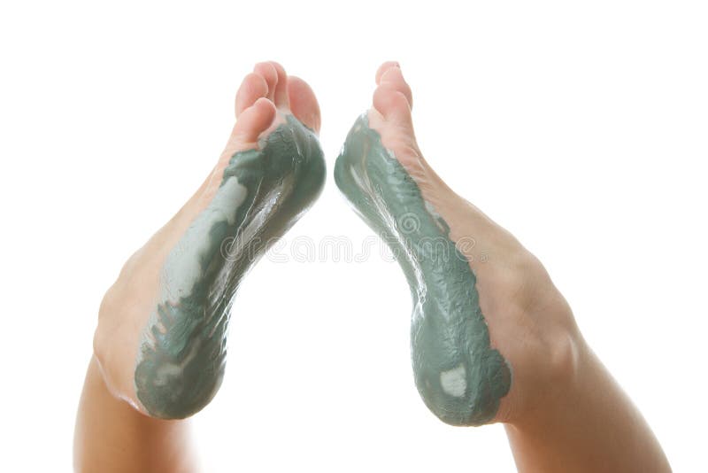 Foot Care. Mud treatment. stock image. Image of beauty - 39340319