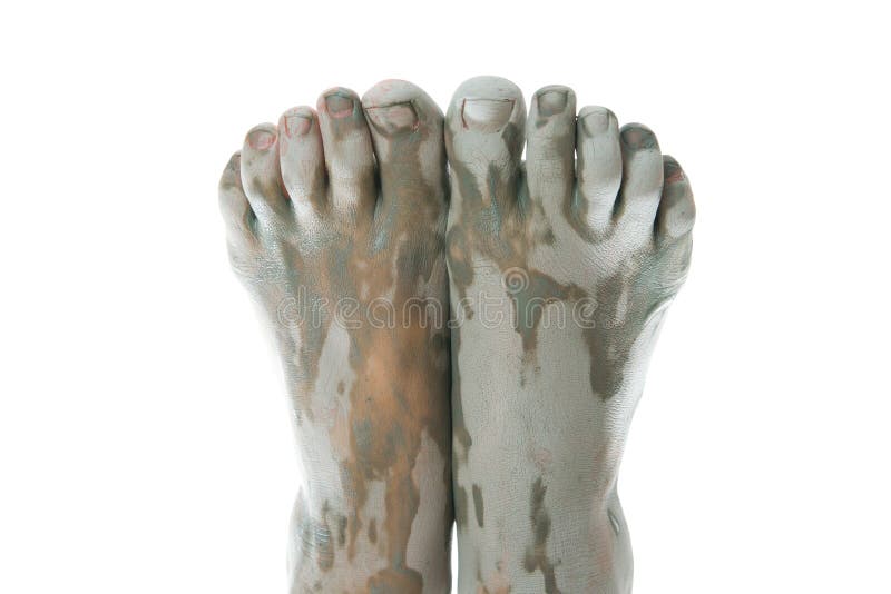 Foot Care. Mud treatment stock image. Image of cleanse - 39340459