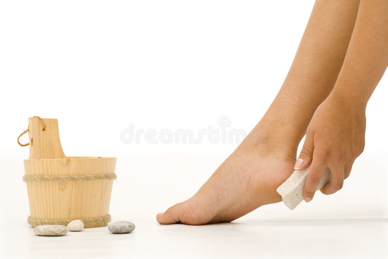Foot cleaning 3 stock photo. Image of nail, feminine, skin - 3215980