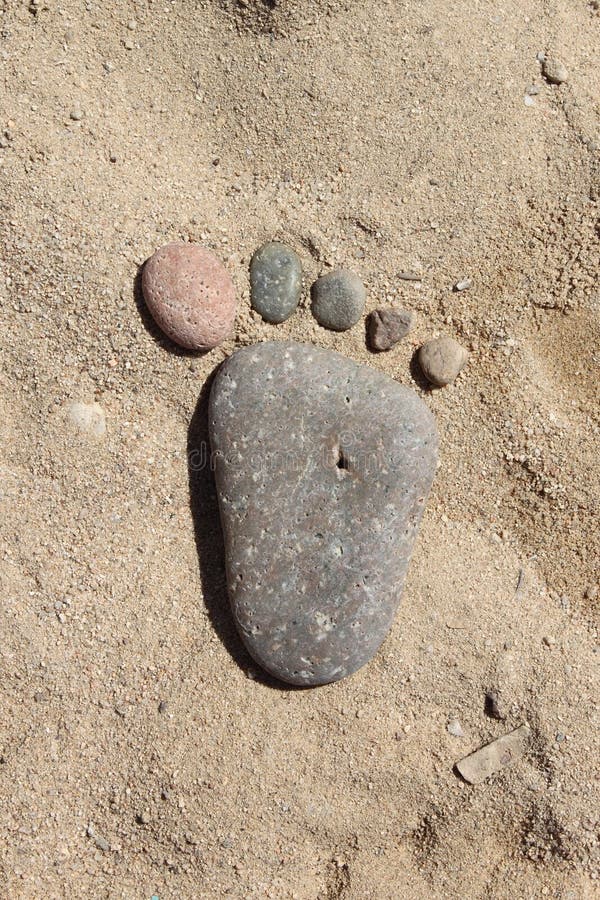Foot designed with stones stock image. Image of designed - 170627867