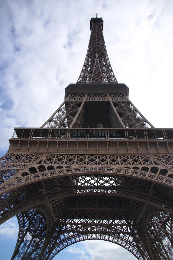 At the Foot of the Eiffel Tower is Park Stock Photo - Image of monument ...