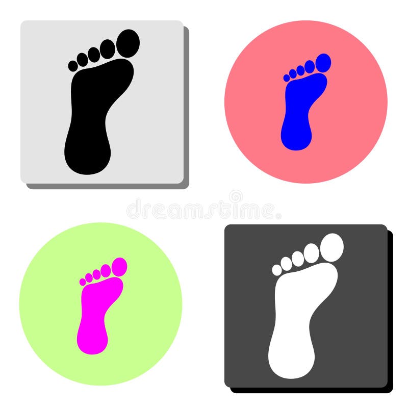 Foot. flat vector icon stock vector. Illustration of lush - 138549720