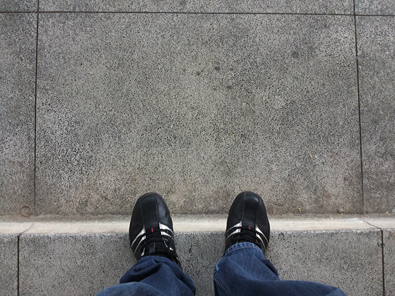 Foot on the ground stock image. Image of lane, advert - 67591383