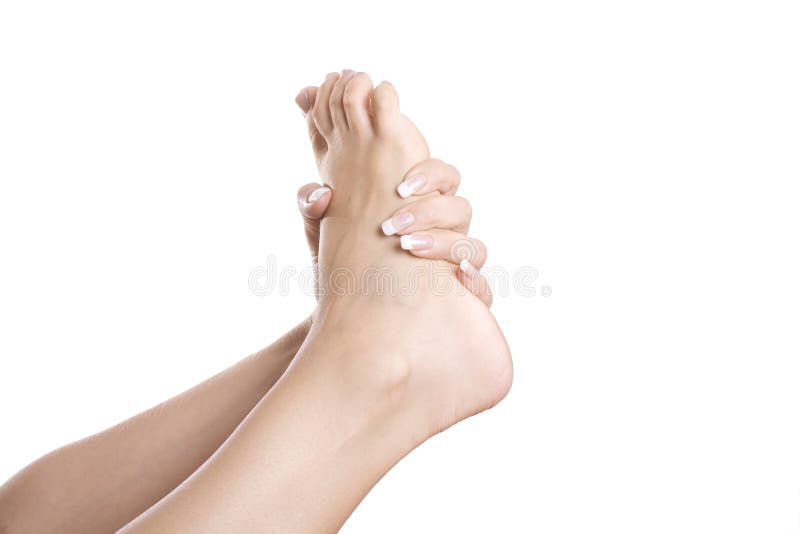 Hand Tickling Foot with Feathers Stock Image - Image of oriental ...