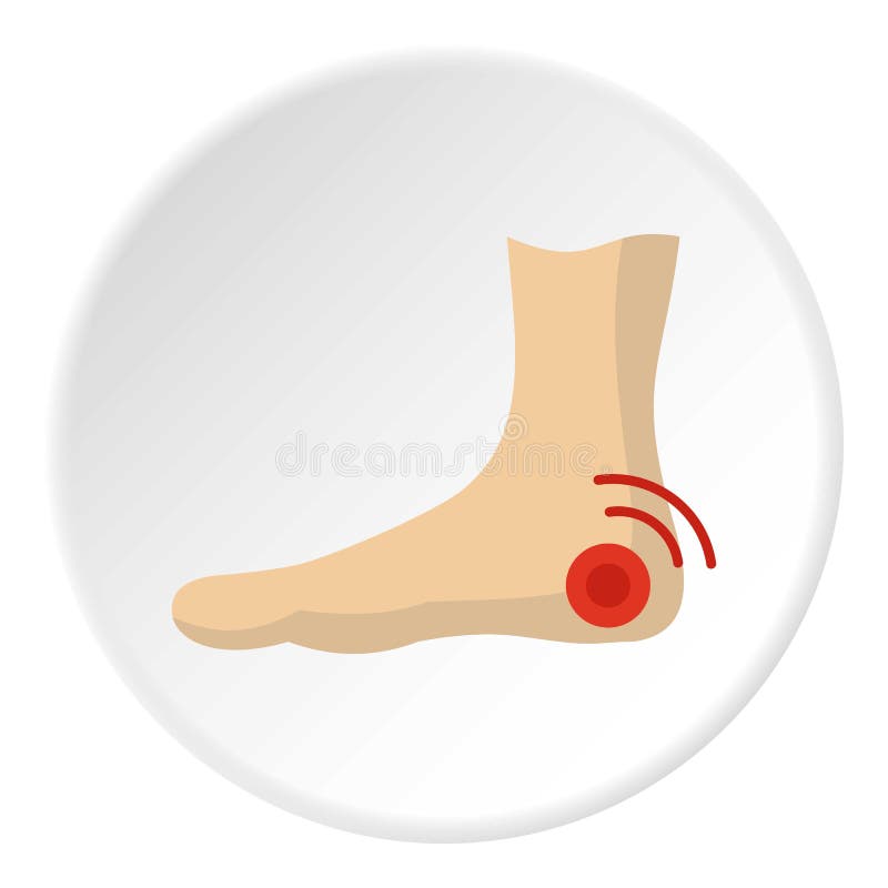Foot heel icon isolated stock vector. Illustration of symbol - 90975005