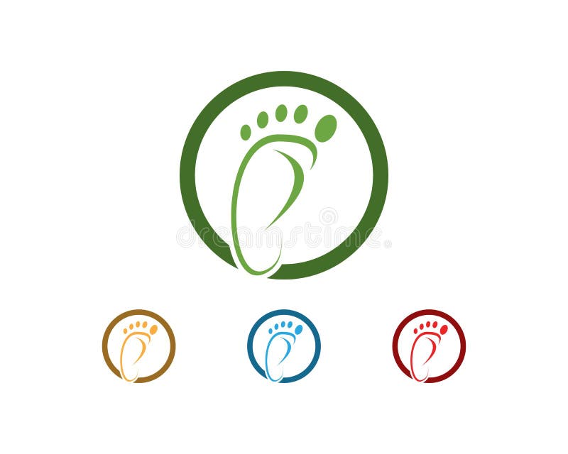 Foot icon sign logo stock vector. Illustration of healthy - 122161376