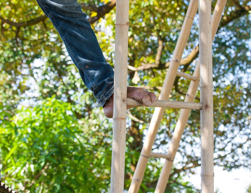 Foot ladder stock image. Image of warning, standing, feet - 48222755