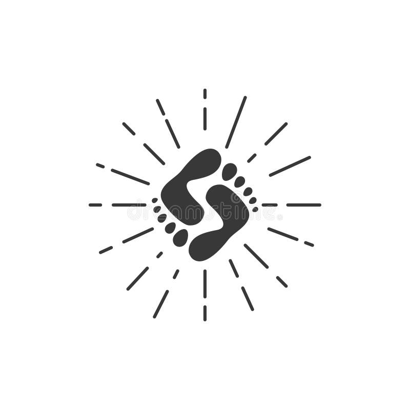 Foot Logo Design Vector Abstract Colorful Sign Stock Vector ...