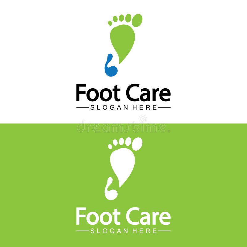 Foot Logo Design Vector Template Stock Vector - Illustration of foot ...
