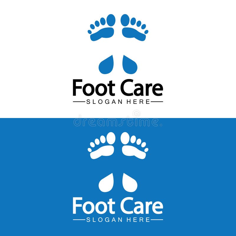 Foot Logo Design Vector Template Stock Vector - Illustration of element ...