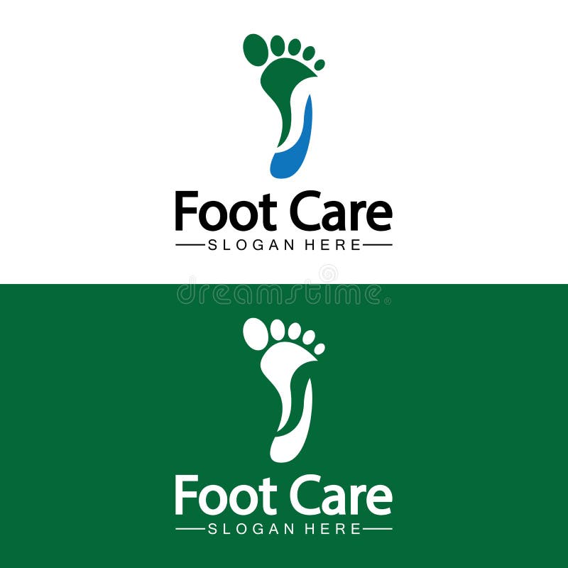 Foot Logo Design Vector Template Stock Vector - Illustration of symbol ...
