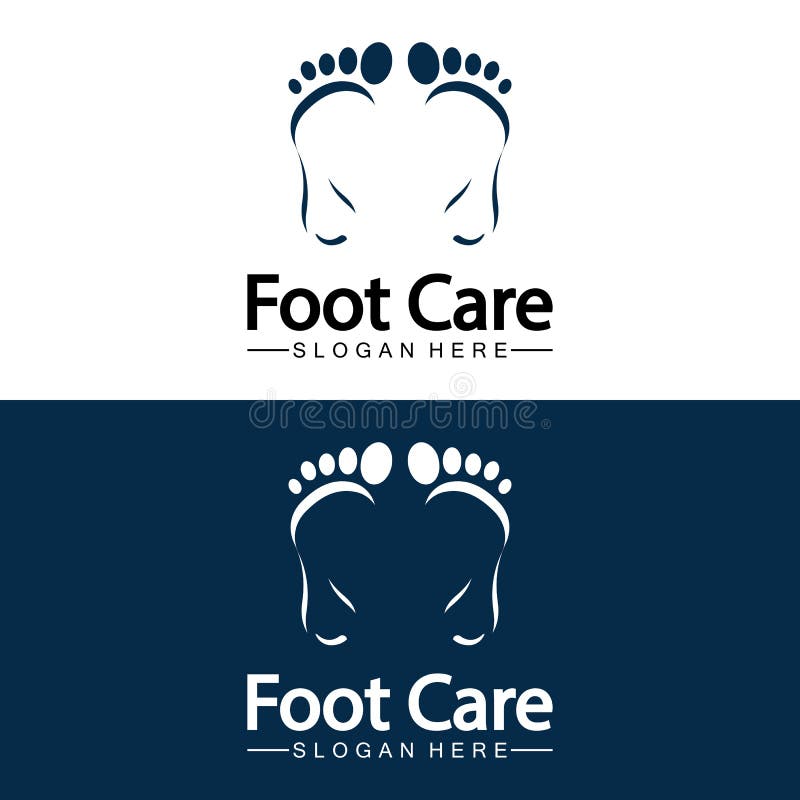 Foot Logo Design Vector Template Stock Vector - Illustration of step ...