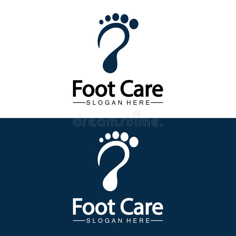 Foot Logo Design Vector Template Stock Vector - Illustration of company ...