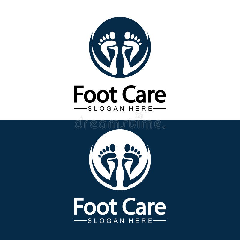 Foot Logo Design Vector Template Stock Vector - Illustration of shape ...