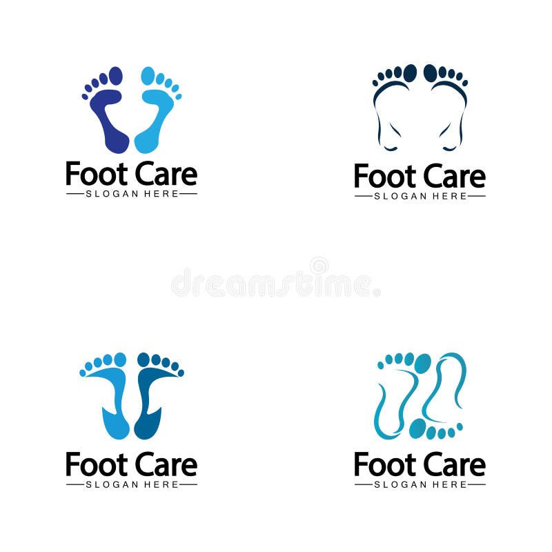 Foot Logo Design Vector Template Stock Vector - Illustration of company ...