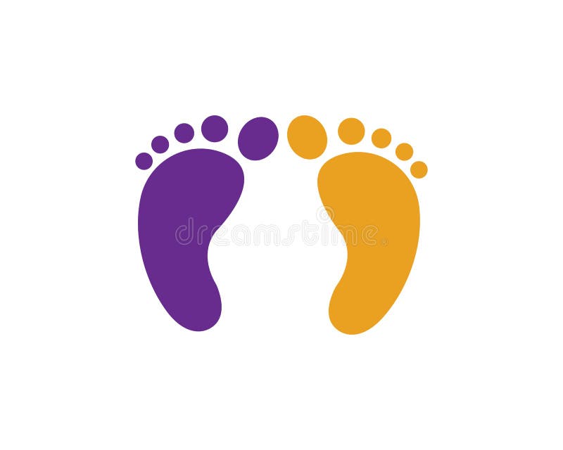 Foot logo icon vector stock vector. Illustration of sign - 138695761