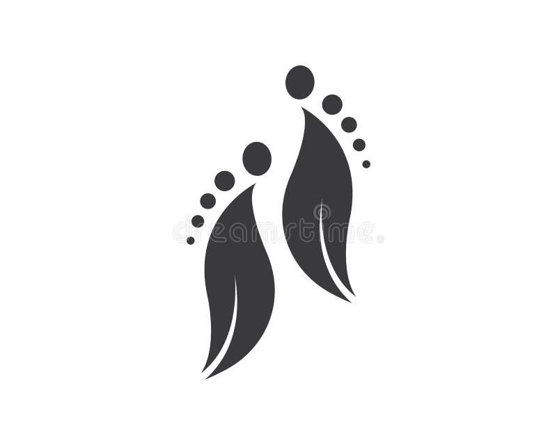 Foot logo icon vector stock vector. Illustration of footprints - 138695763