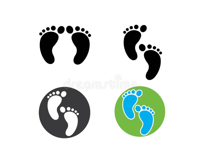 Foot logo icon vector stock vector. Illustration of foot - 138695795