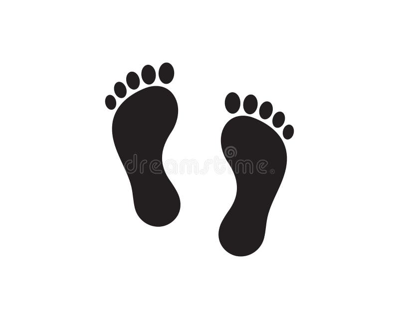 Foot Logo Template Design stock illustration. Illustration of legs ...