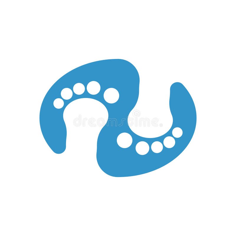 Foot Logo Template Icon stock vector. Illustration of black - 345961110