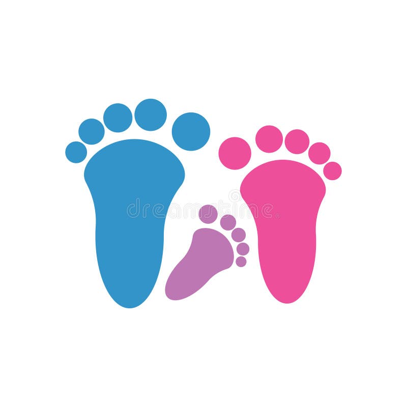 Foot Logo Template Icon stock illustration. Illustration of footstep ...