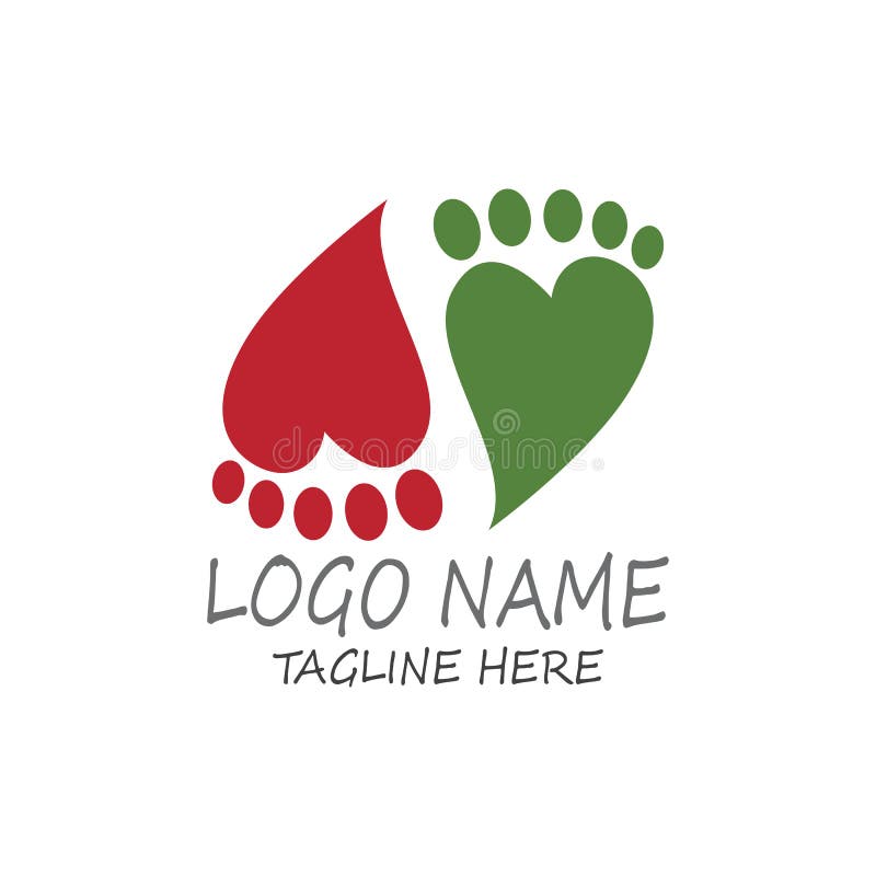 Foot Logo Template Vector Design Stock Vector - Illustration of healthy ...