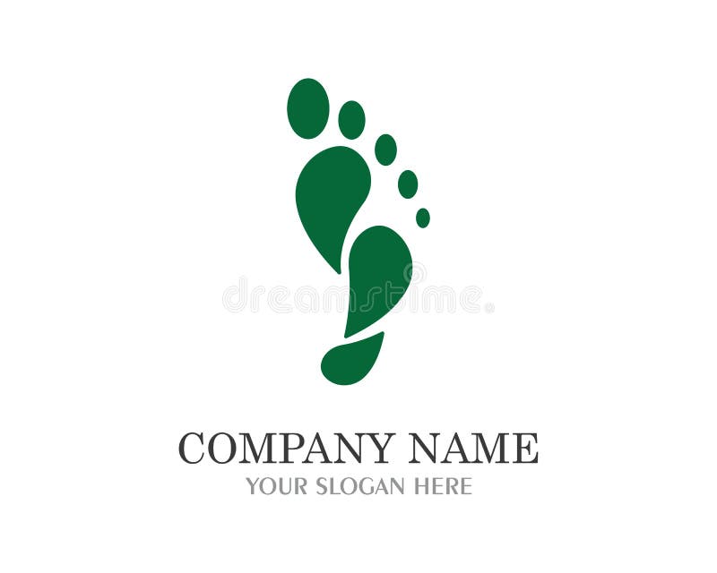 Foot logo template stock vector. Illustration of heart - 136923722