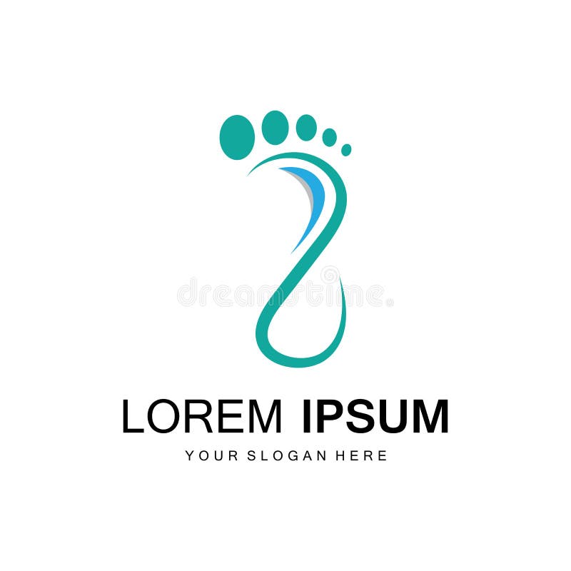 Foot Logo Template Vector Icon Stock Vector - Illustration of wellness ...