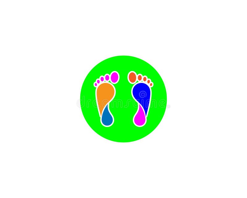 Foot Logo vector stock illustration. Illustration of design - 176084700
