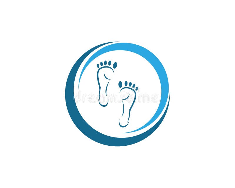 Foot logo vector template stock vector. Illustration of massage - 117294614